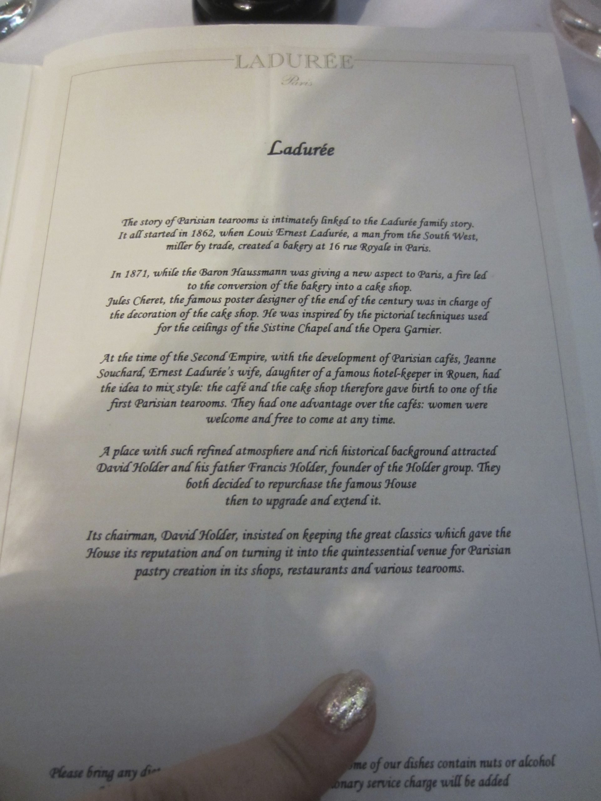 French delightful pastries lunch at Ladurée Harrods | the food connoisseur