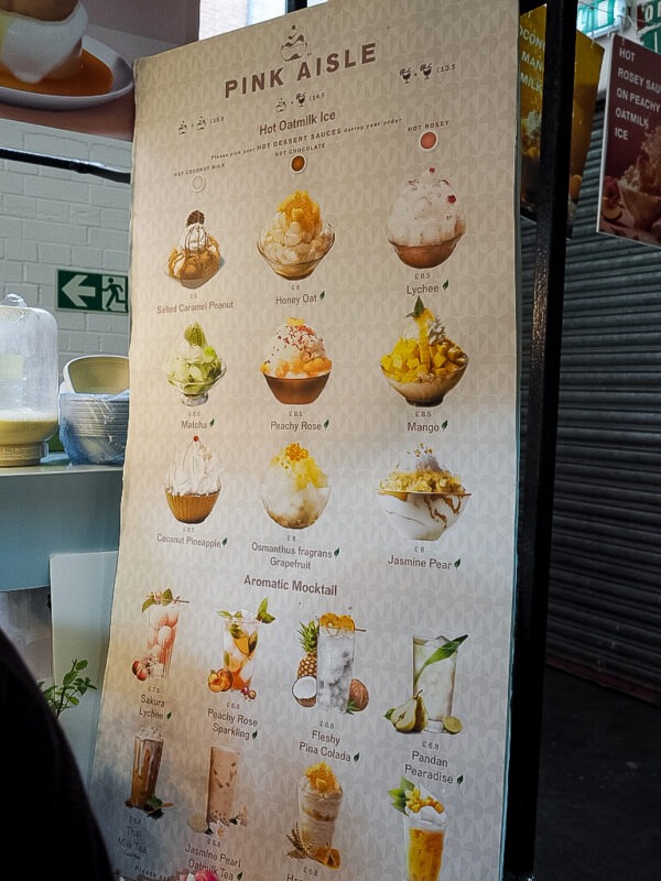 Pink Aisle Ice Café - Oatmilk based shaved ice | the food connoisseur